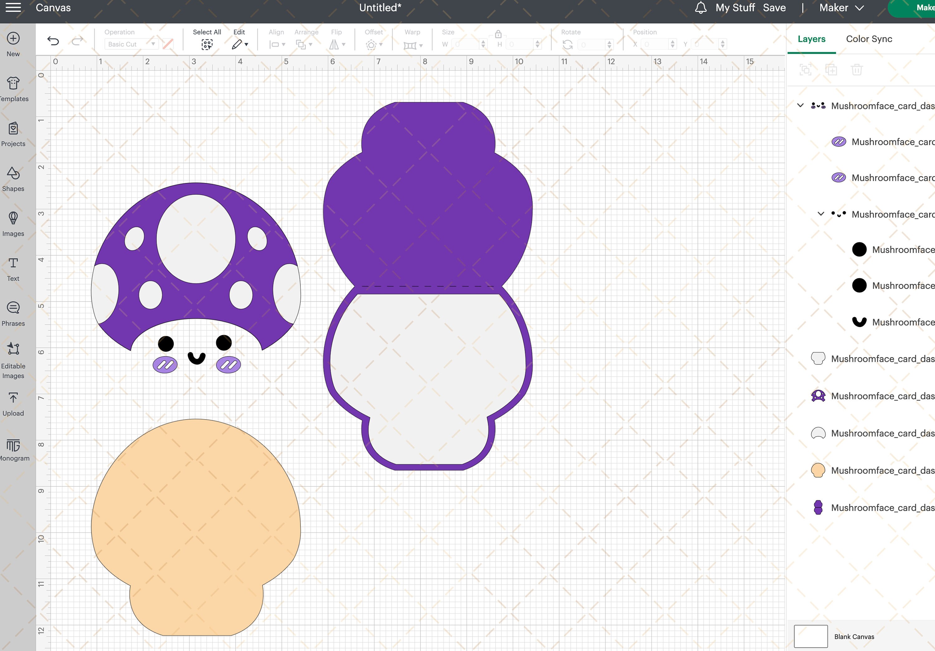 FREE Mushroom Greeting Card SVG Project - Novae Makers Mart